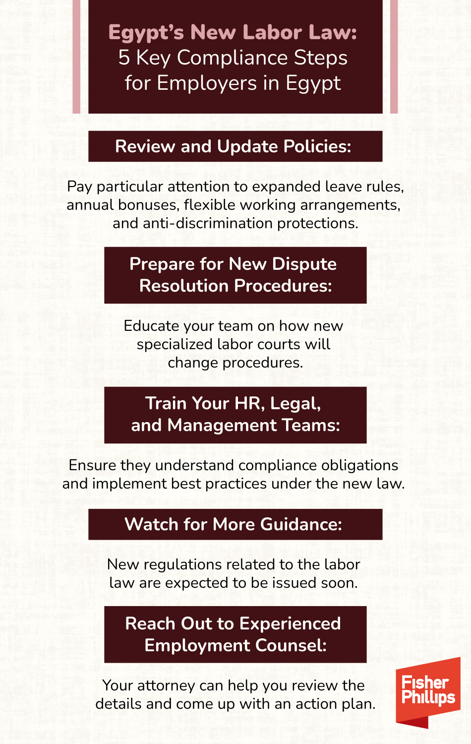 Egypt’s Labor Laws Just Changed: 6 Compliance Areas Employers Should ...