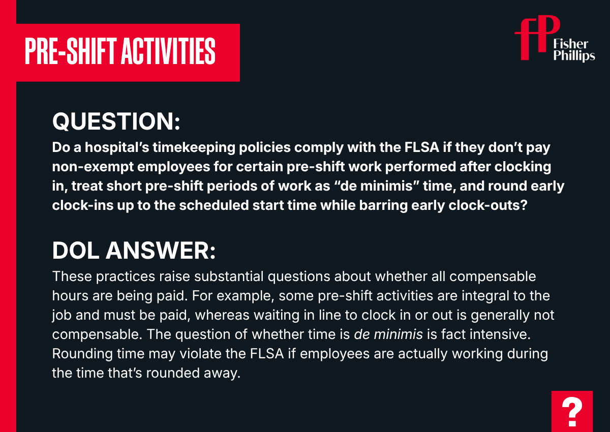 Labor Department Answers Real-World Wage and Hour Questions in 4 New ...