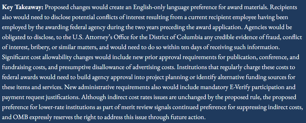 OMB Proposed Revisions to the Uniform Guidance: Key Takeaways for Award ...